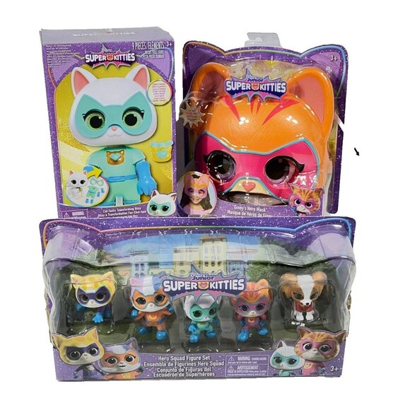 Disney | Toys | Disney Superkitties Bundle Figure Set Wearable Mask ...